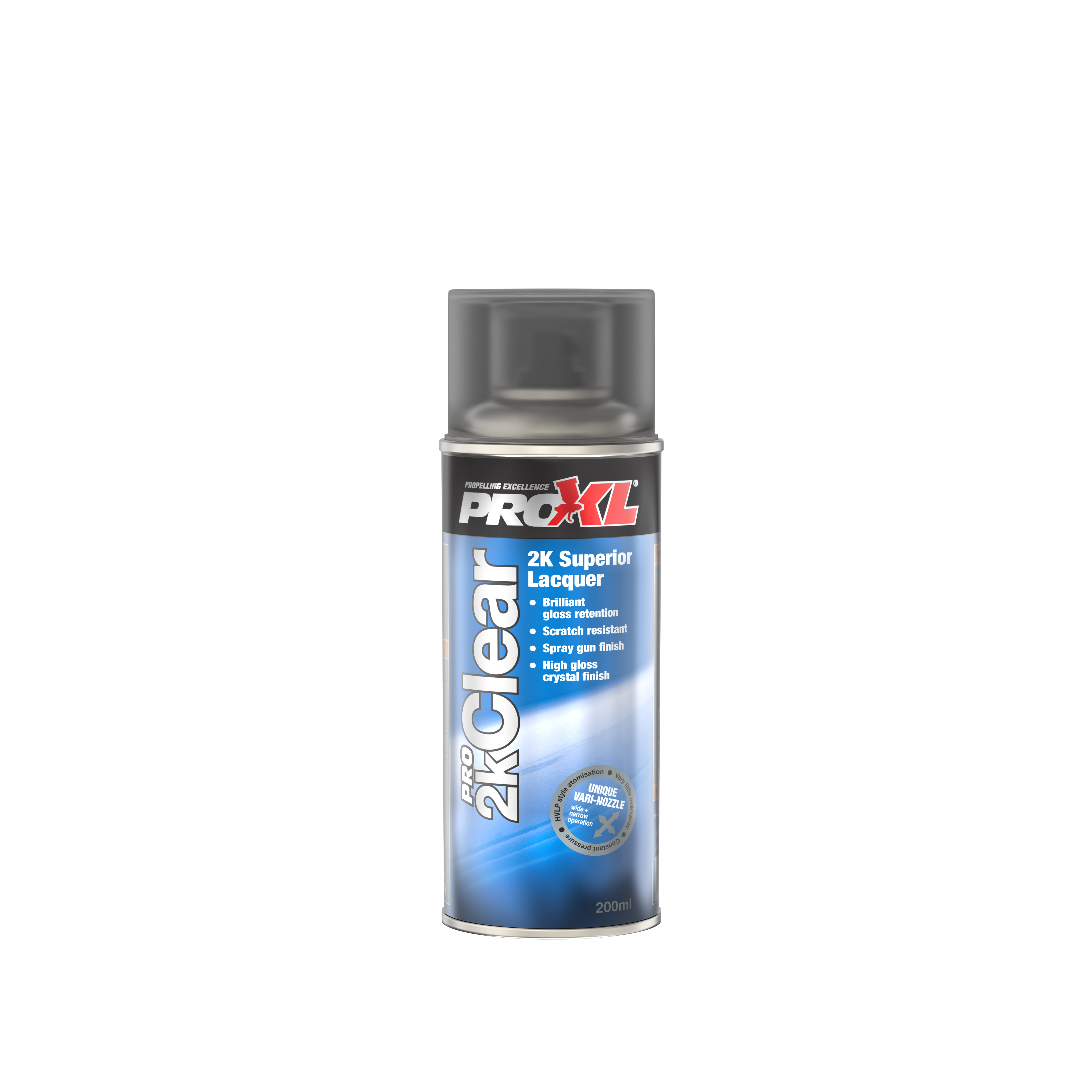 Pro XL Pro 2K Clear Lacquer Aerosol 200ml, KRS - Kent Refinishing Supplies